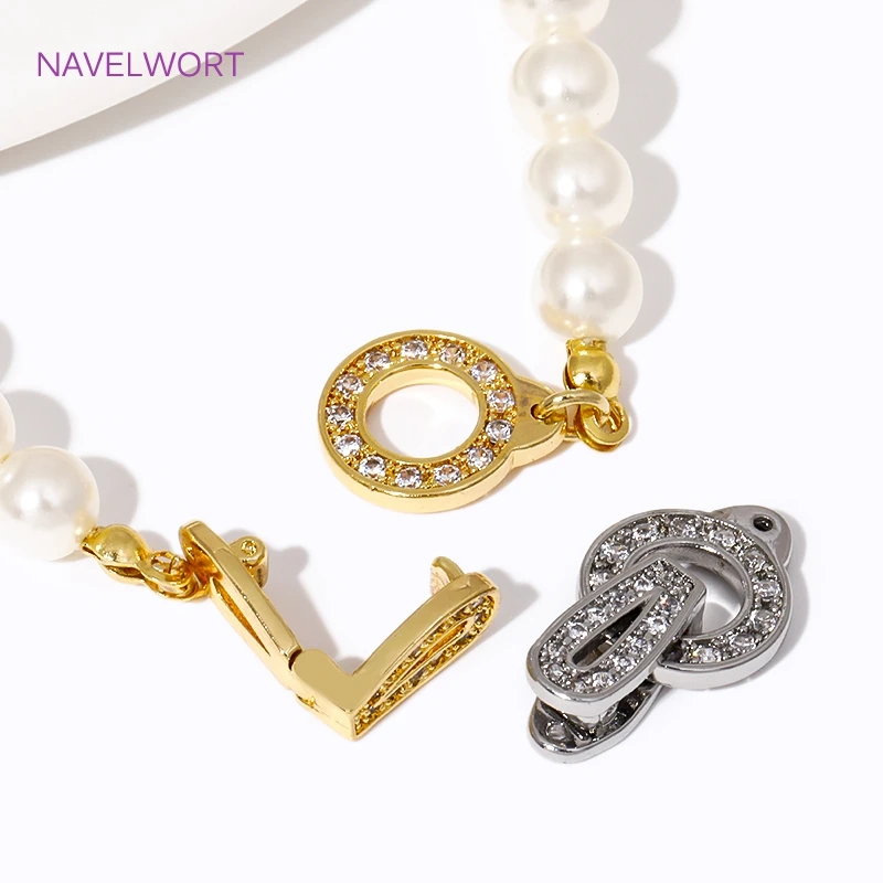 1-2-3-Pcs-18K-Gold-Plated-Round-Inlaid-Zircon-Pearl-Clasp-Connector ...