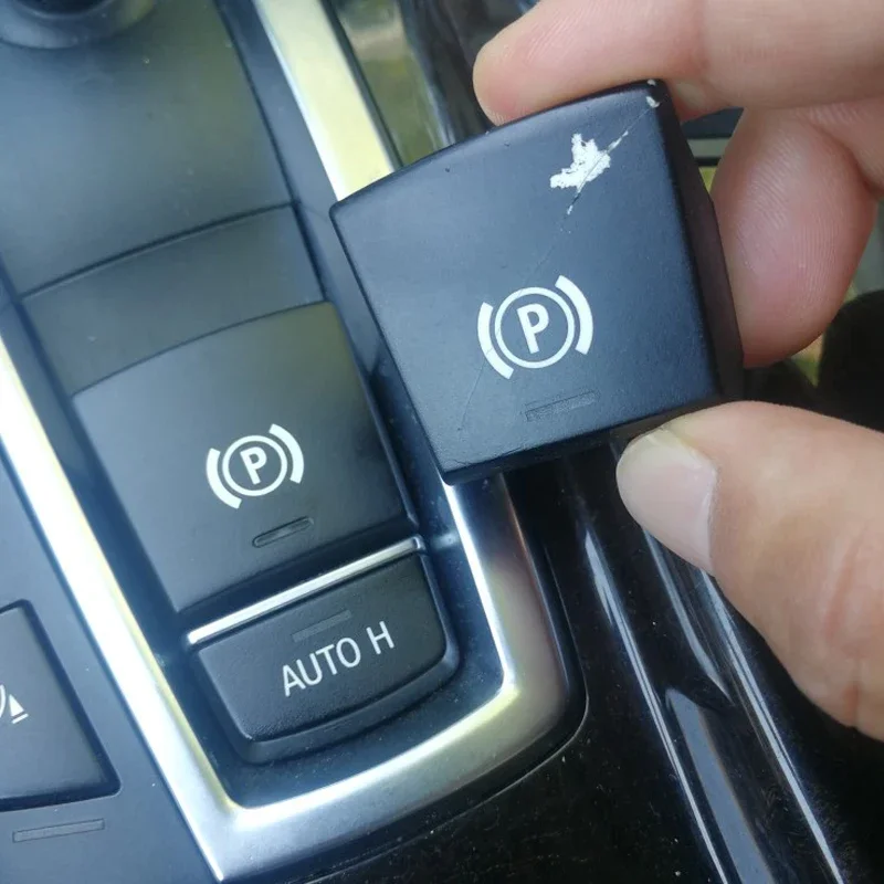 Car-Parking-Brake-Handbrake-P-Button-Switch-Cover-Auto-H-Caps-For-BMW-5 ...