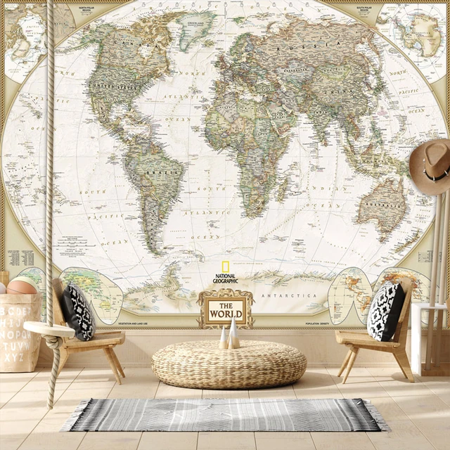National Geographic Wall Map Mural