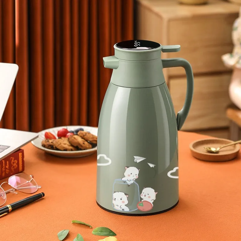 1L-Large-Capacity-Thermos-High-Quality-Display-Temperature-Glass-Liner ...