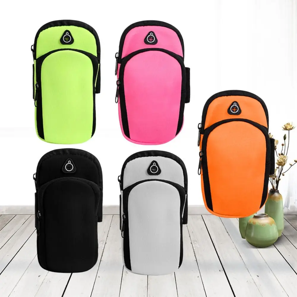 Waterproof-Sport-Arm-Bag-2-Zipper-Phone-Bag-Earphone-Hole-Portable ...