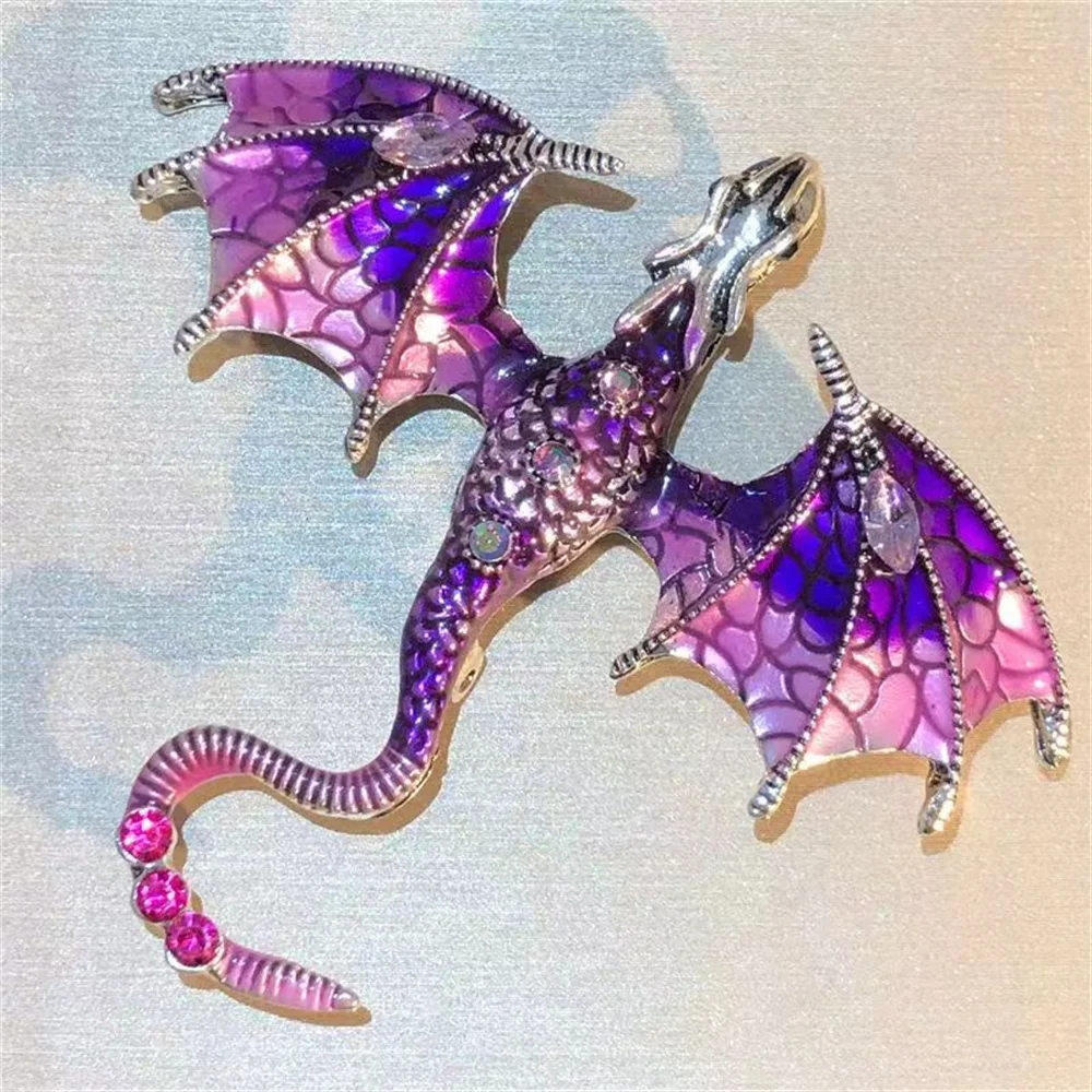Enamel-Dragon-Brooches-For-Women-Men-6-color-Rhinestone-Flying-Animal-Fashion-Brooch-Pins-Zircon ...