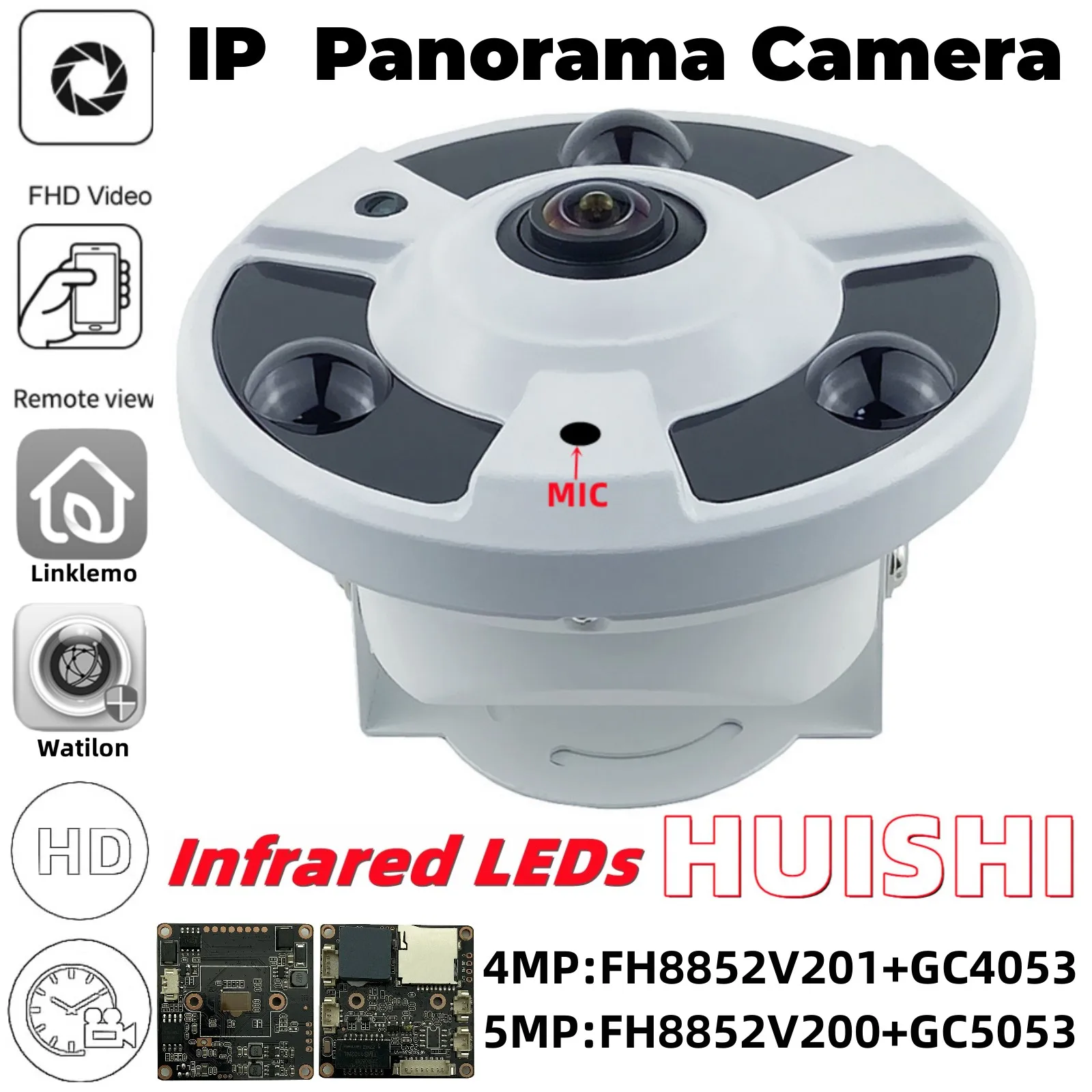 5-4MP-Panorama-Infrared-Light-FH8856-GC8053-3840-2160-Built-In-MIC ...