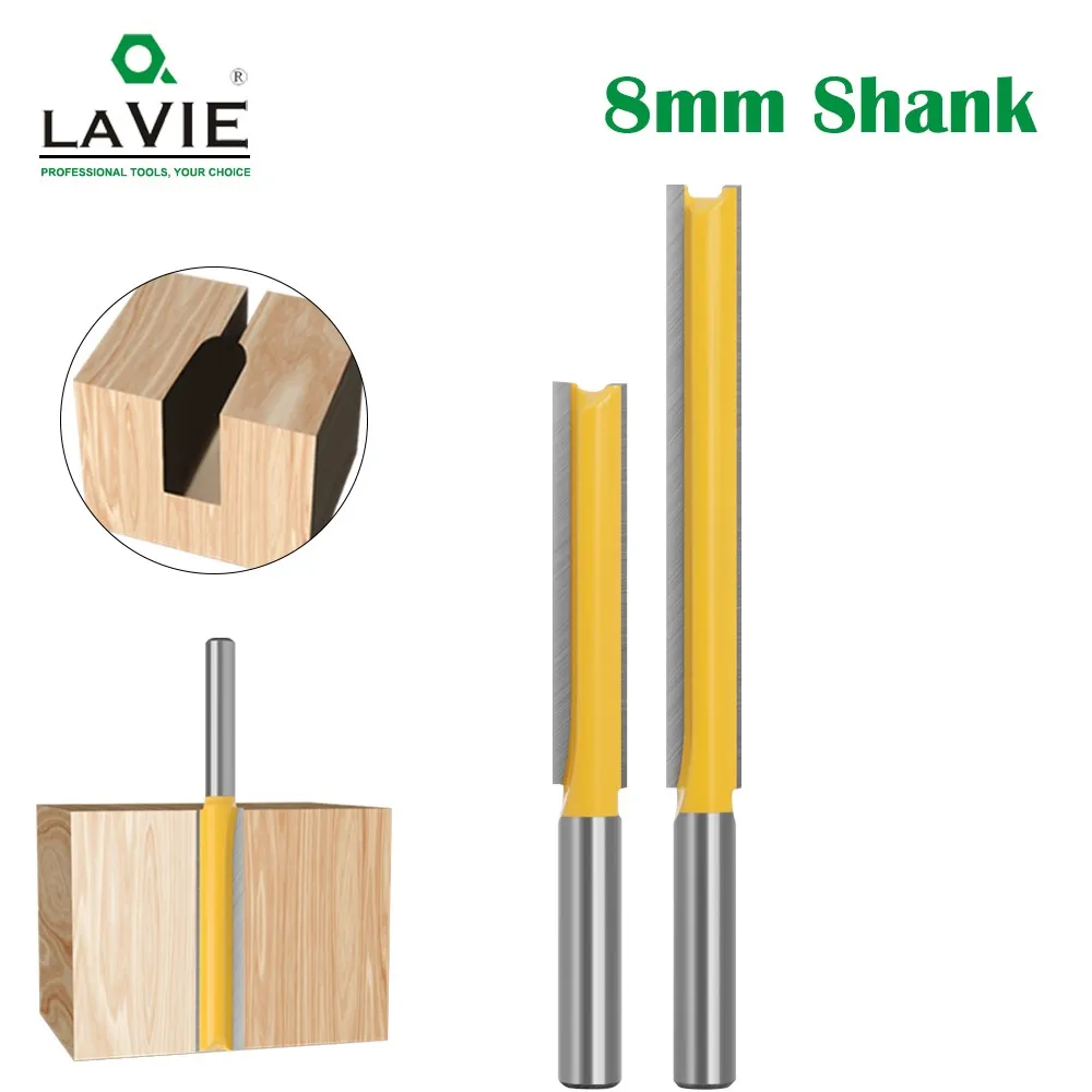 LAVIE-8mm-Shank-50mm-77mm-Long-Straight-Router-Bit-1-2-Milling-Cutting ...