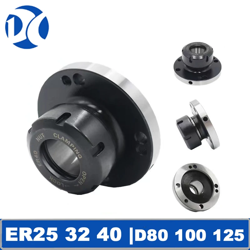 ER50 ER40 ER32 ER25 ER16 D80 D100 D125 Flange Four Axis cartridge ...