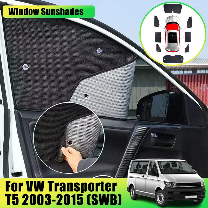 Sunshades Coverage For Volkswagen VW Transporter Caravelle Multivan ...