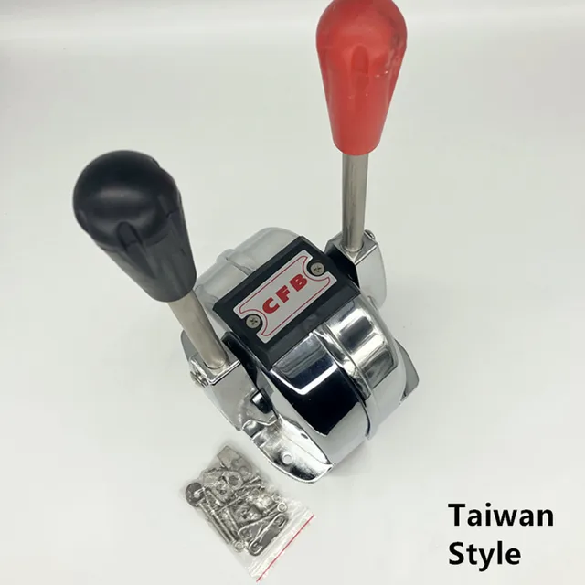 JayCreer Boat Marine Twin Lever Boat Throttle Control,Taiwan Style