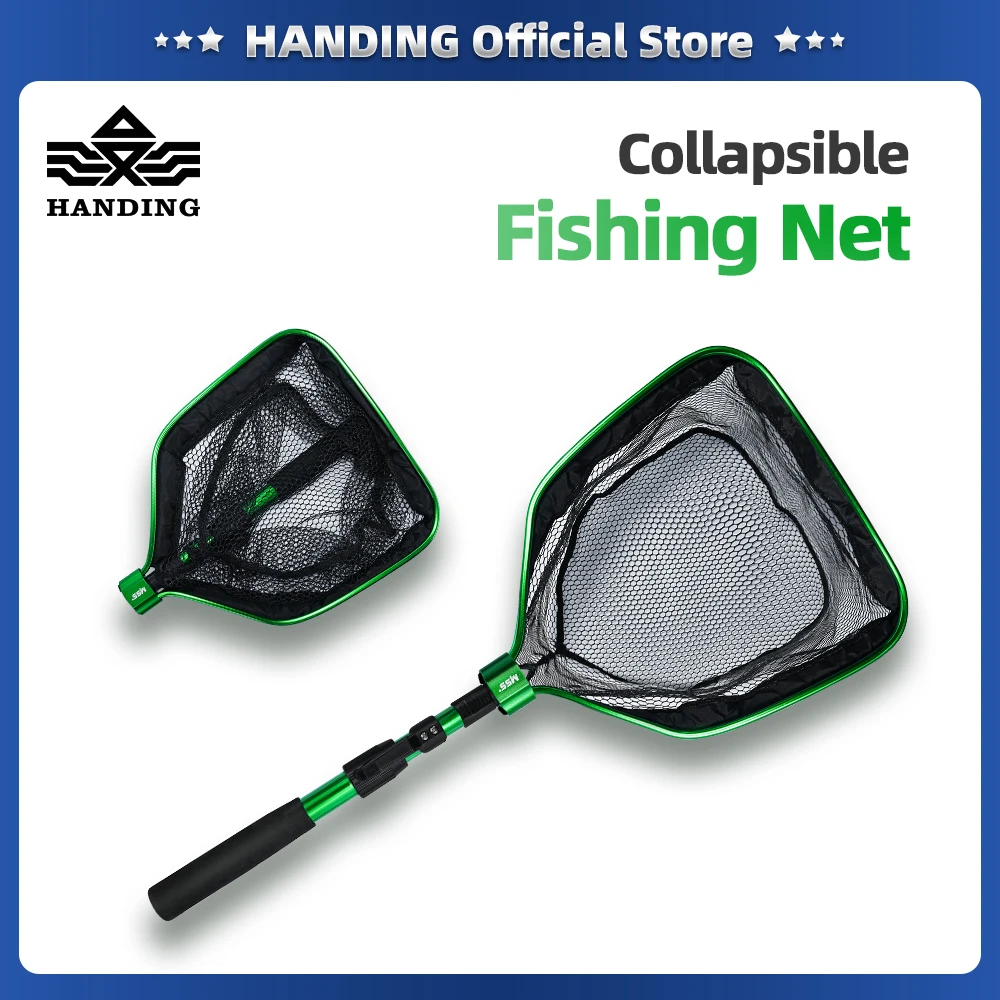 HANDING-Portable-Fishing-Net-Telescopic-Fishing-Landing-Net-Floating ...
