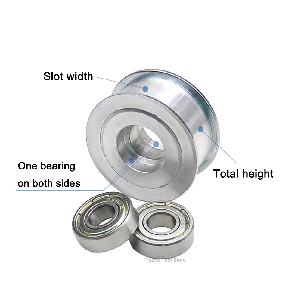 1Pcs HTD5M 12/15/16/18Teeth Synchronous Wheel Idler Pulley Bore 3mm ...