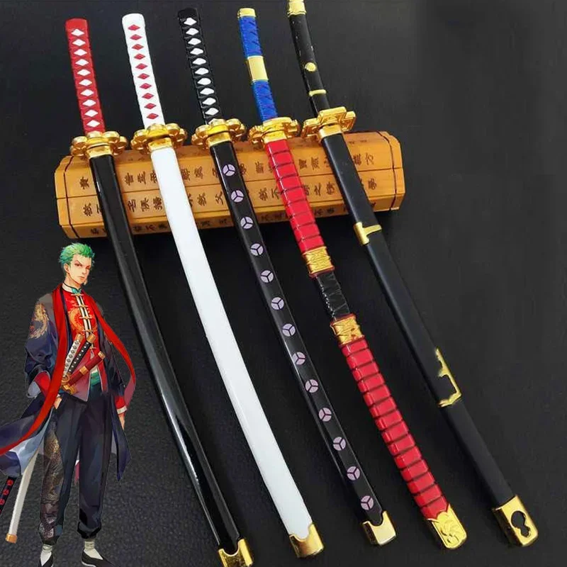 Roronoa Zoro Decorative Sword Samurai Katana Sword Keychain Anime Knife ...