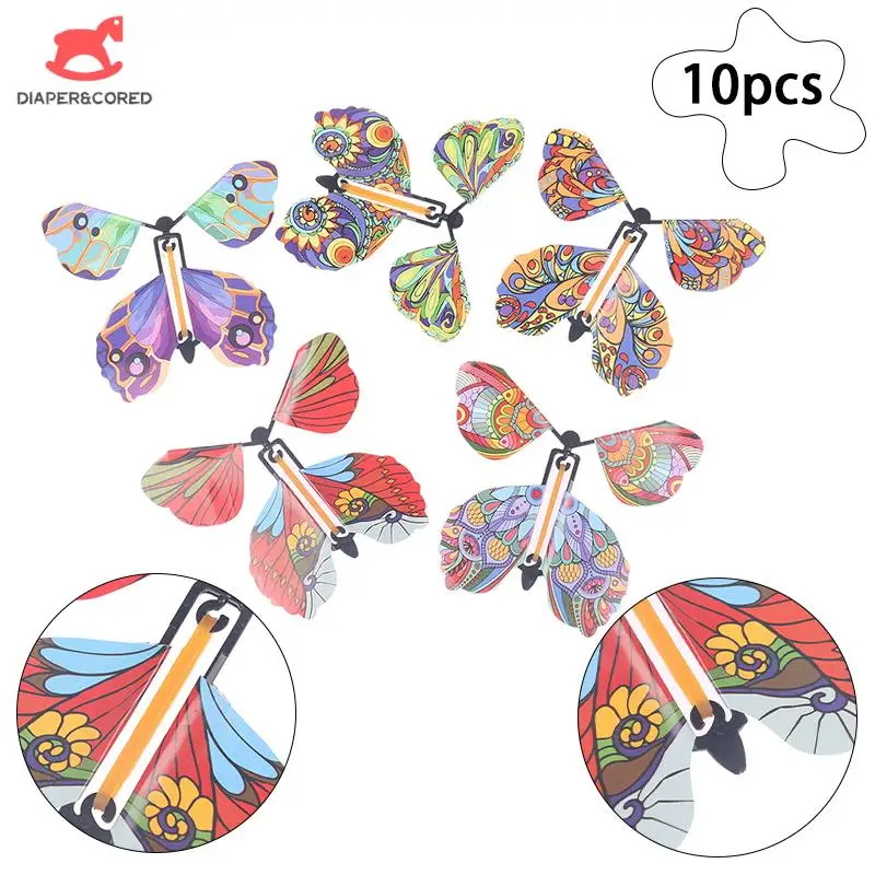 New-5-10pcs-Magic-Wind-Up-Flying-Butterfly-Surprise-Box-Explosion-Box ...