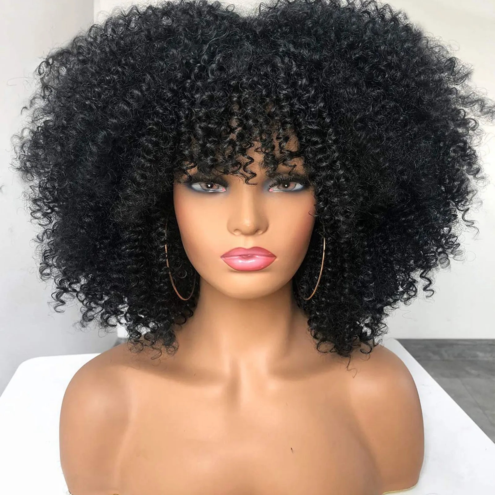 African-Curly-Hair-Bob-Wigs-Peruvian-Water-Wave-Cornrow-Curls-For-Black ...
