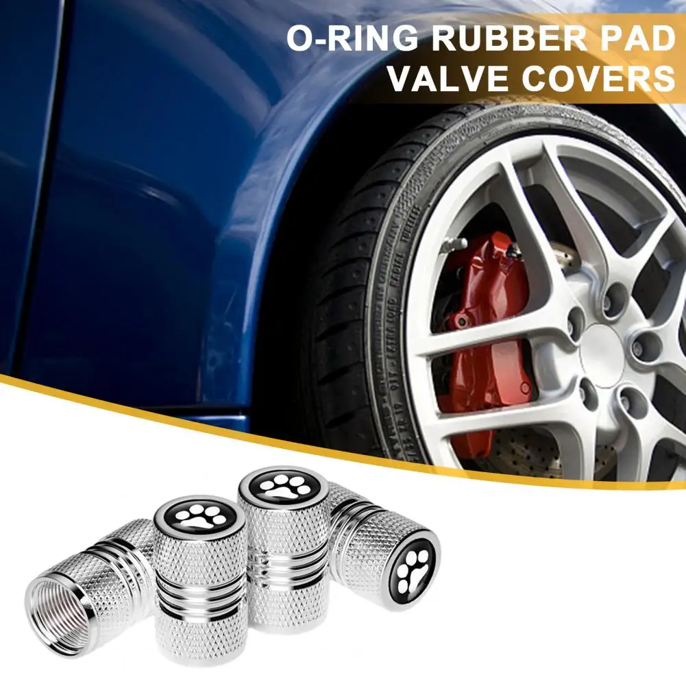 Leak-proof-Tire-Valve-Hats-Corrosion-resistant-Dog-Paw-Pattern-Tire ...