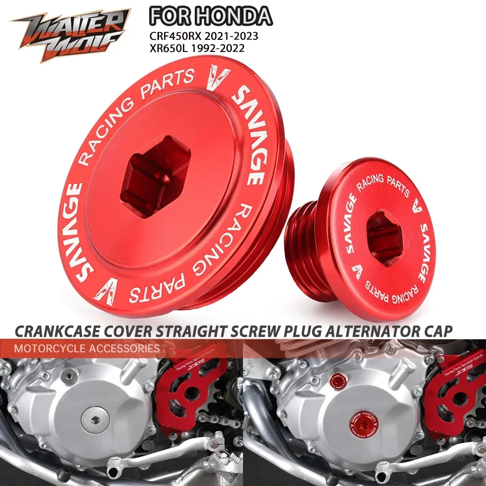 XR400R-Motorcycle-Crankcase-Cover-Straight-Screw-Plug-Alternator-Cap ...