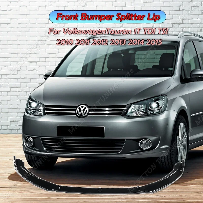 For-Volkswagen-Touran-1T-TDI-TSI-3Pcs-Car-Front-Bumper-Splitter-Lip ...