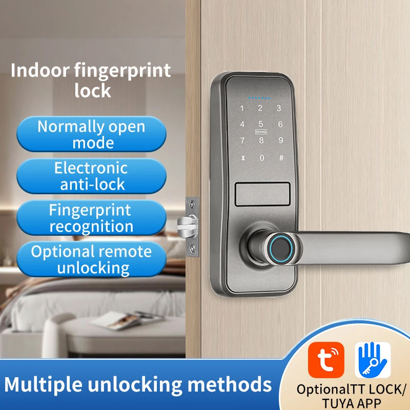 Fingerprint-password-door-lock-TUYA-smart-lock-home-electronic-reading ...