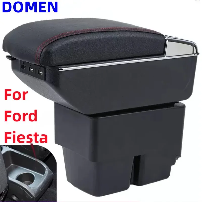 For-Ford-Fiesta-MK7-Armrest-Box-2009-2019-Central-Store-Centre-Console ...