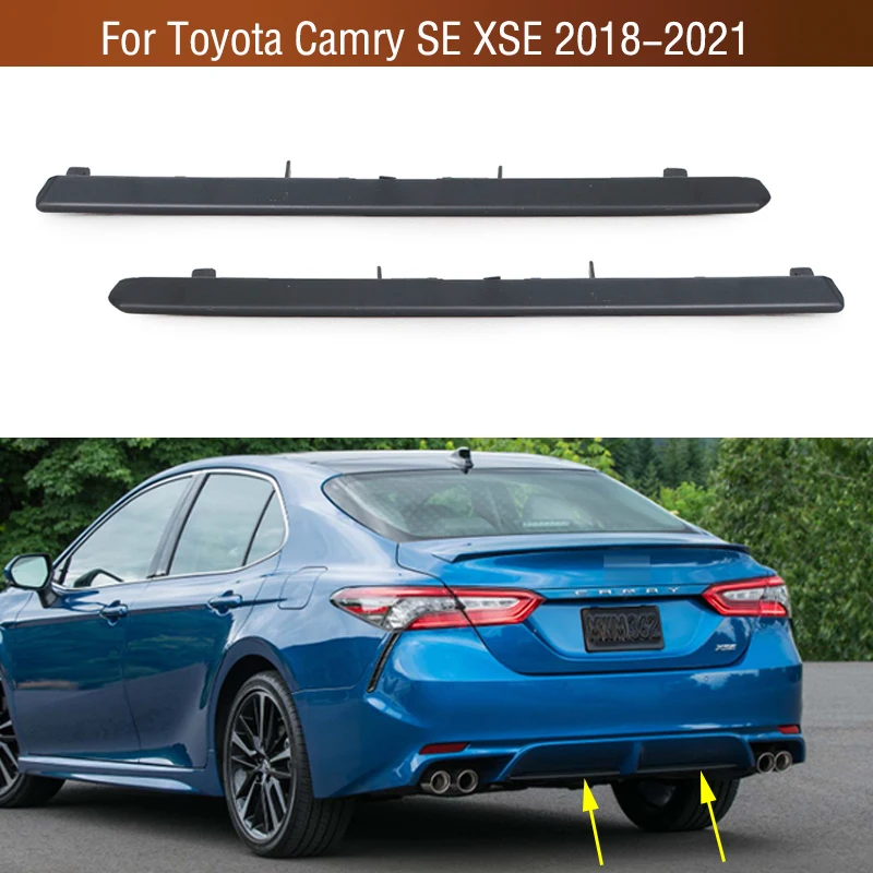 Car Rear Bumper Lower Trim Strip Molding Decorative Garnish Strip Lip For Toyota Camry XSE SE ...