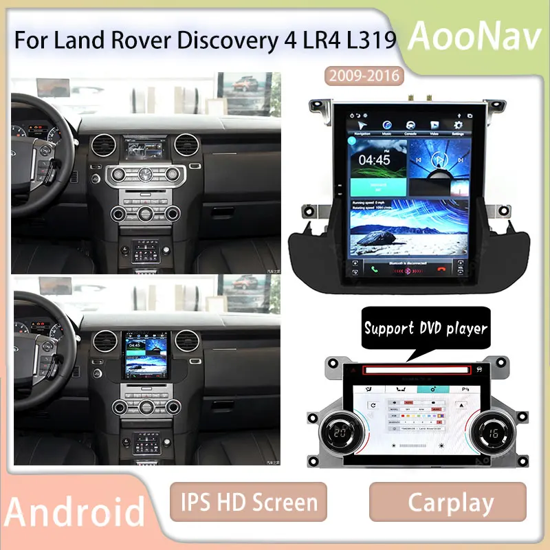 AC Panel Android Car Radio For Land Rover Discovery 4 LR4 L319 2009 ...
