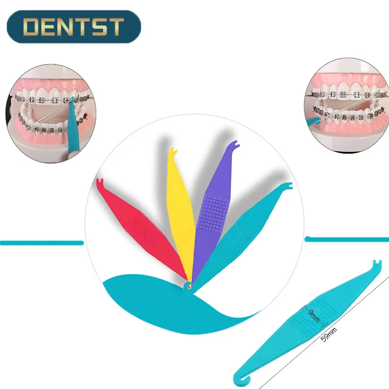 50-Pcs-Mixed-Color-Dental-Orthodontic-Disposable-Elastic-Placing-Hook ...