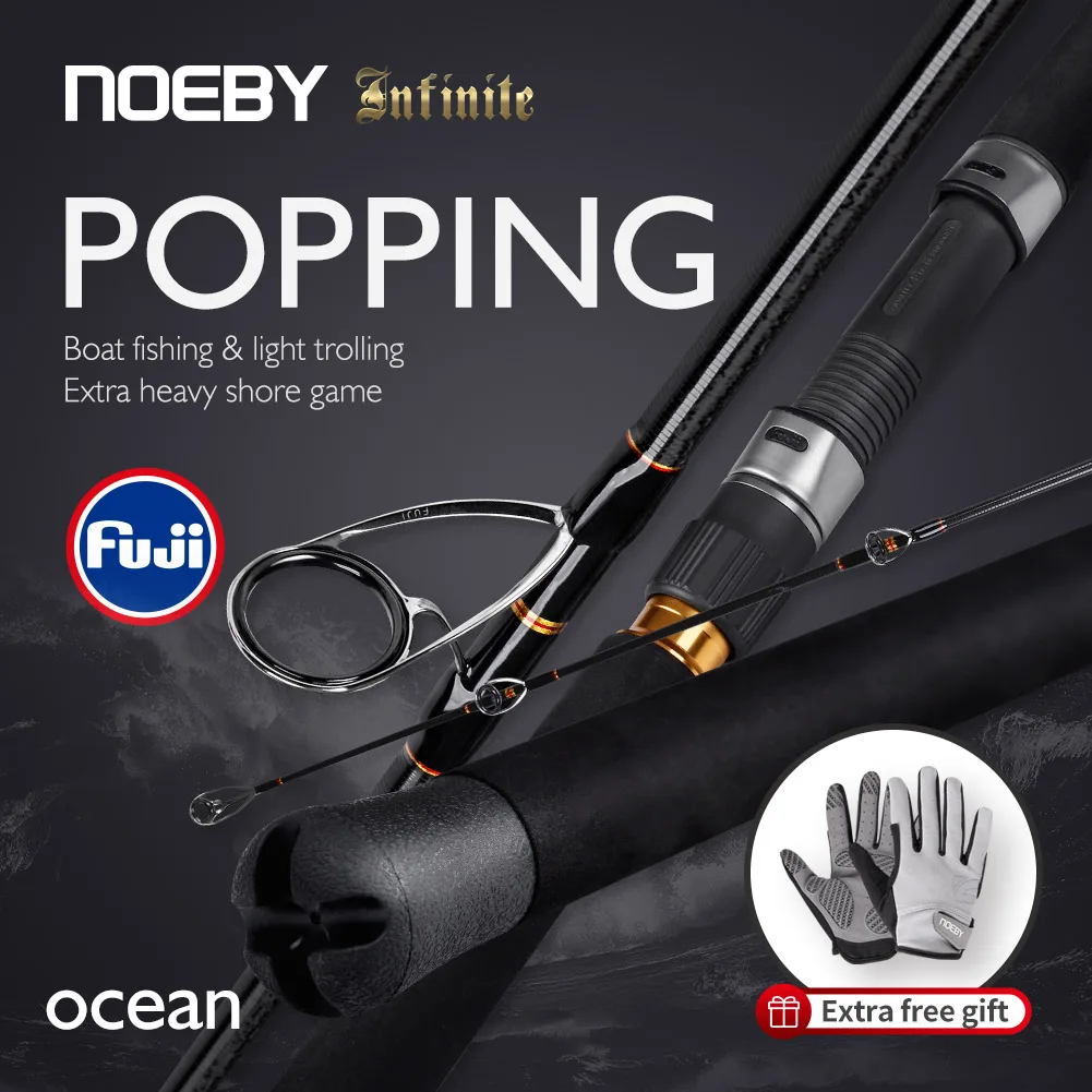 NOEBY-Inifinite-2-6m-2-7m-Ocean-Popping-Spinning-Fishing-Rod-MH-H-Power ...
