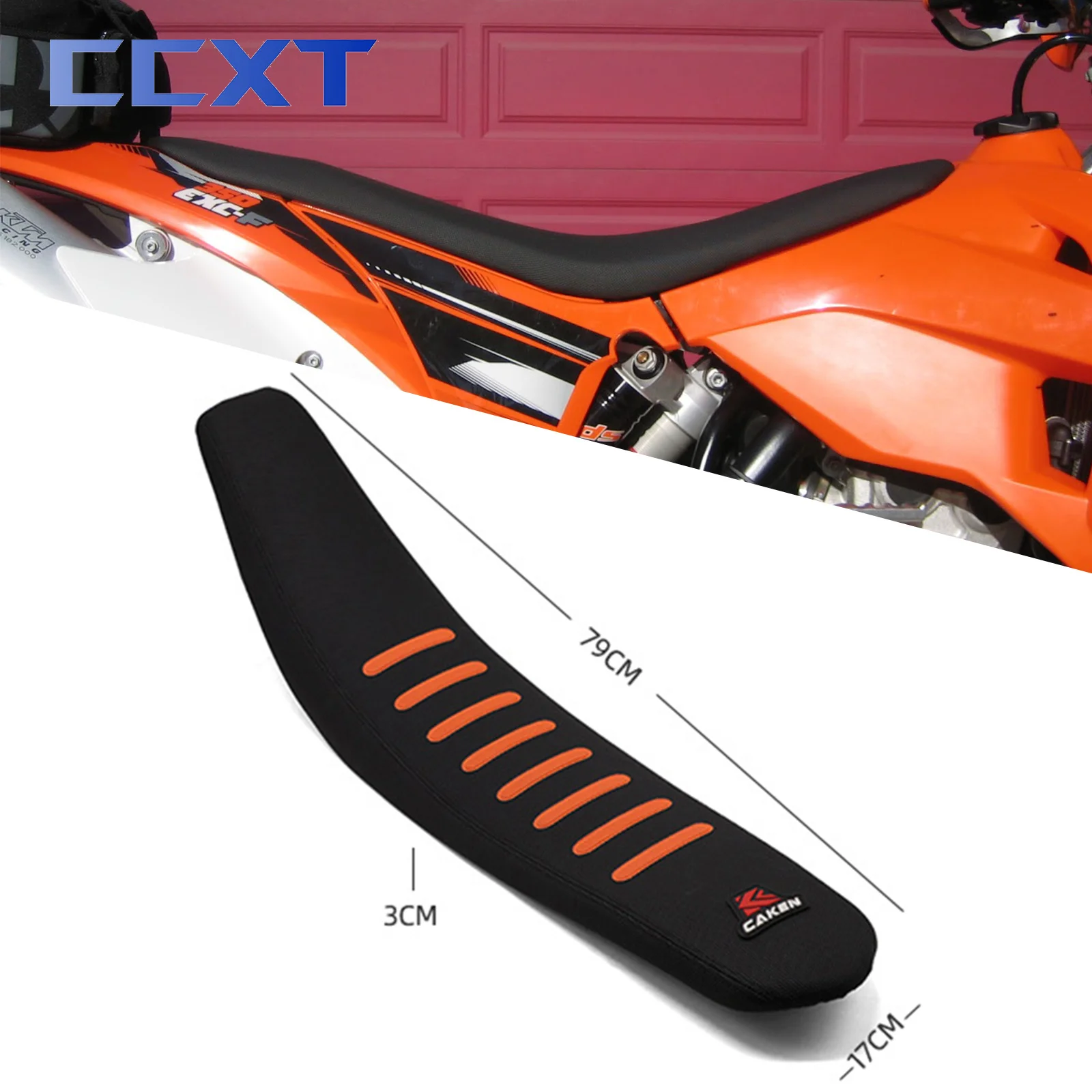 Diamond-Pattern-Cushion-Saddles-Antiskid-Waterproof-Seat-For-KTM-EXC ...