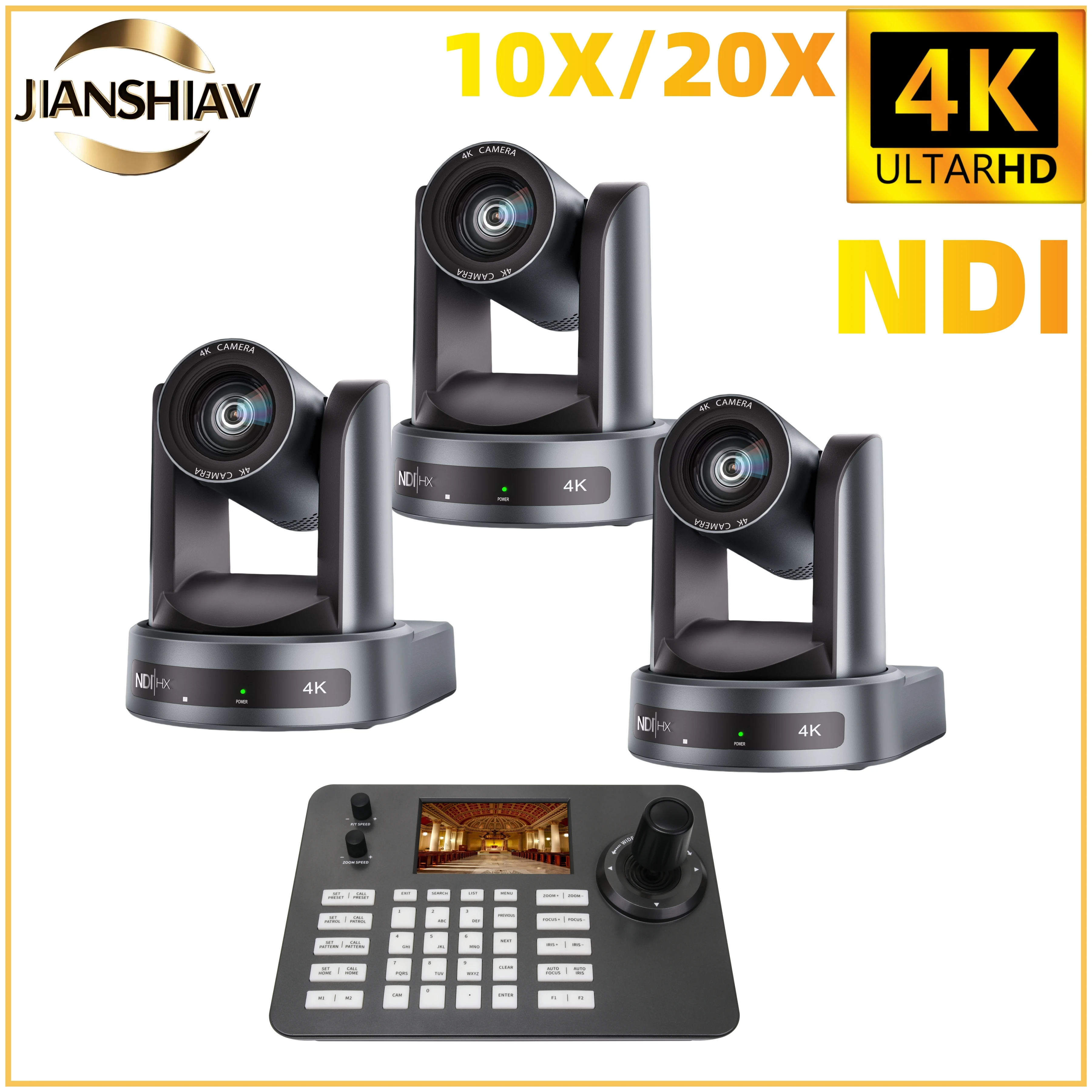 4K NDI 1pc-10pcs PTZ Camera SDI HDMI POE USB 20 Zoom Video Conference ...