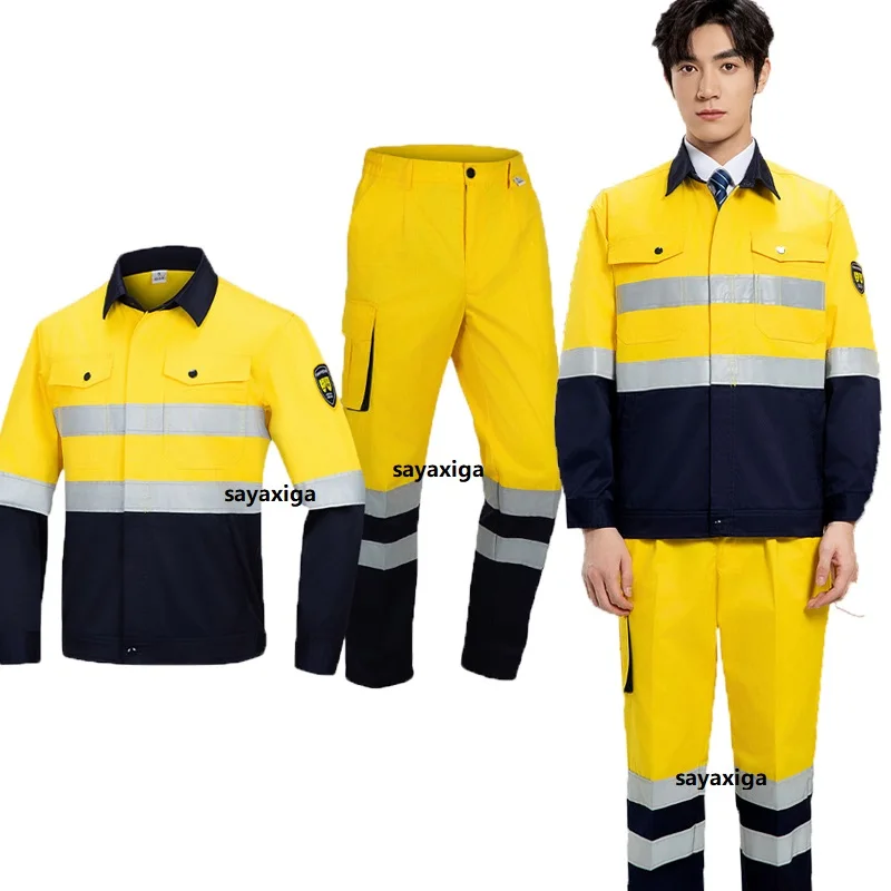 Anti static Hi Vis Reflective Safety Work Polo Shirt and trousers Men ...
