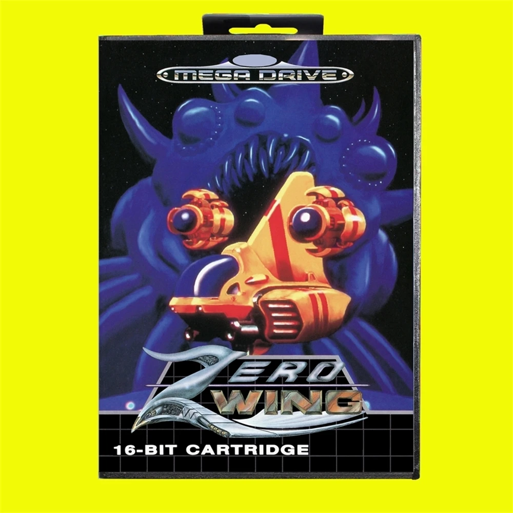 Zero-Wing-Game-Card-16-Bit-MD-Game-Card-With-EU-Cover-Retail-Box-For ...