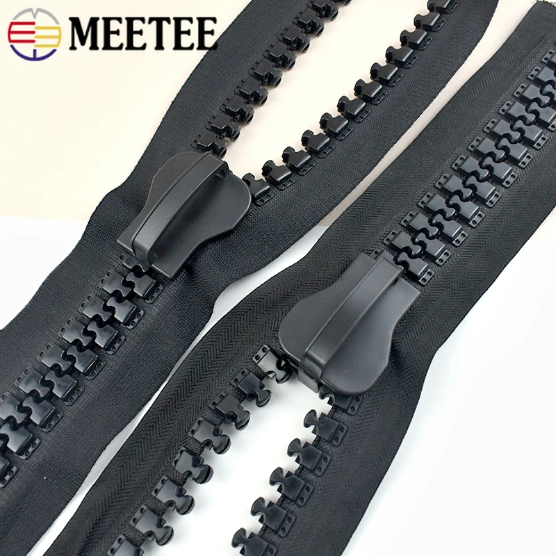 Meetee 30# Sewing Resin Zipper Extra Large Zippers with Zips Slider ...