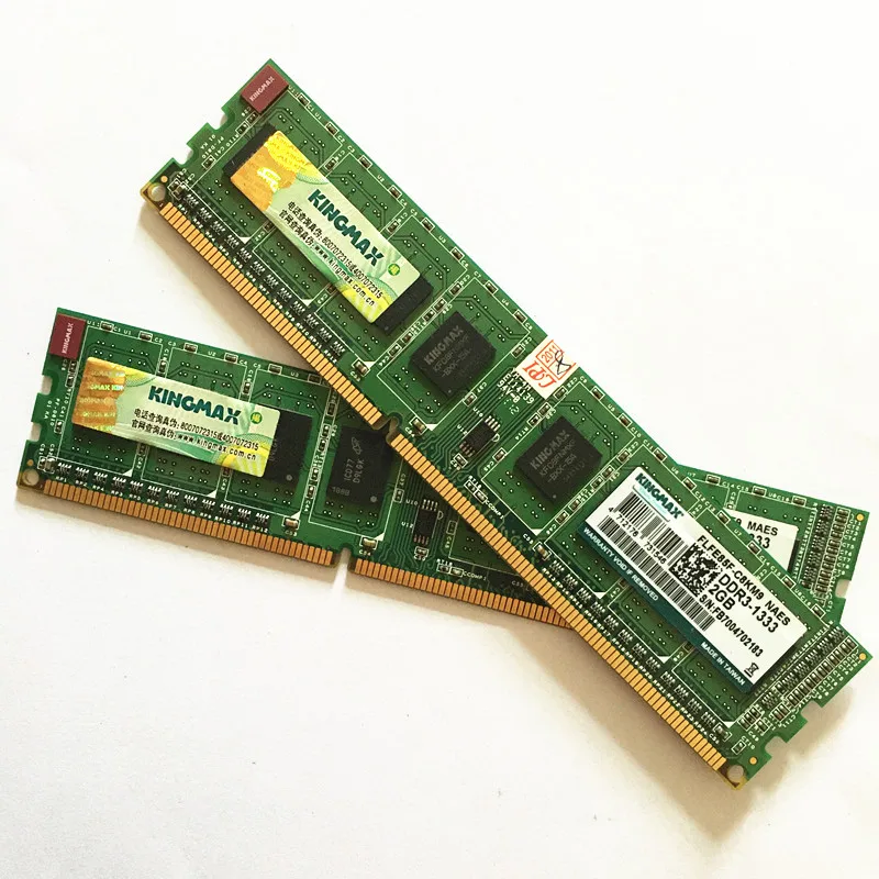 KINGMAX DDR3 RAMS Desktop Memory 2GB 1333MHz DDR3-1333 2GB Ram 8 chips ...