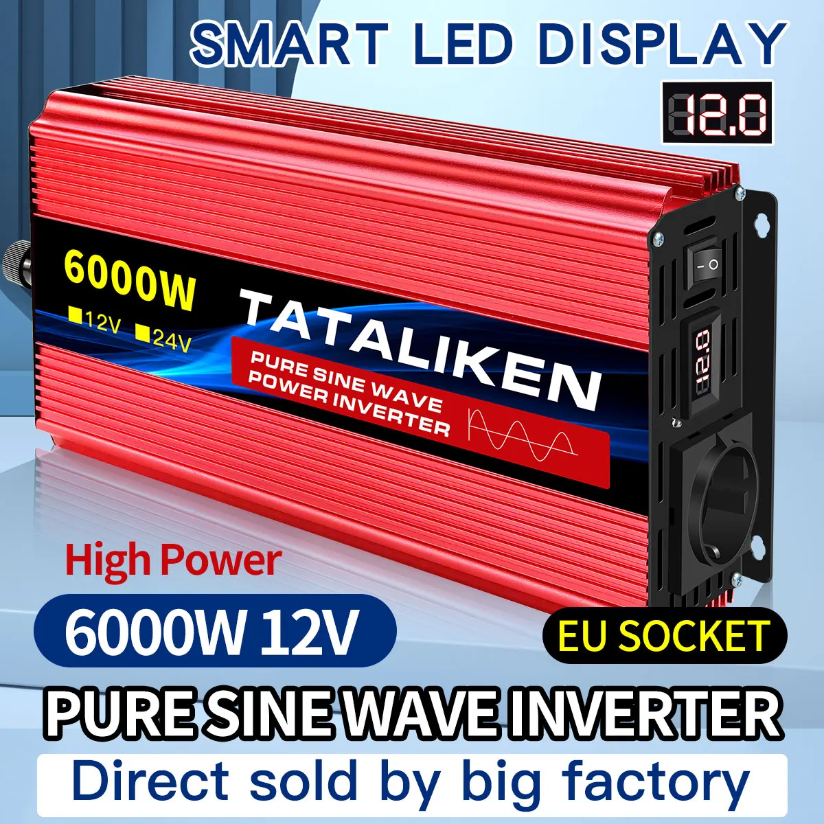 Power-Tool-Inverter-DC12V-AC220V-3500W-4500W-Transferner-Converter ...