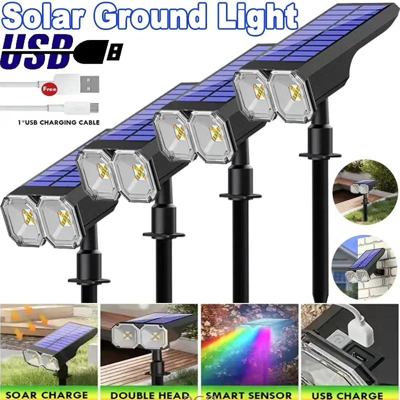 RGB-Solar-Spot-Light-18-LED-Outdoor-Waterproof-Color-Changing ...