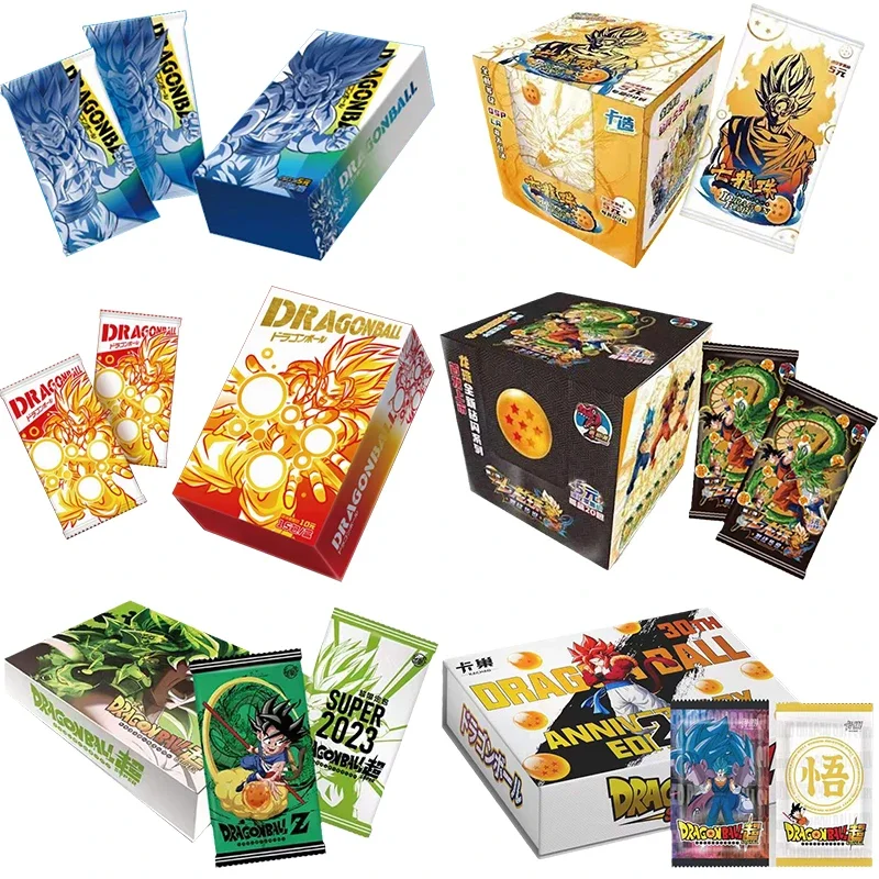 New Dragon Ball 30TH Card Box Goku Saiyan Vegeta Anime Characters Rare ...