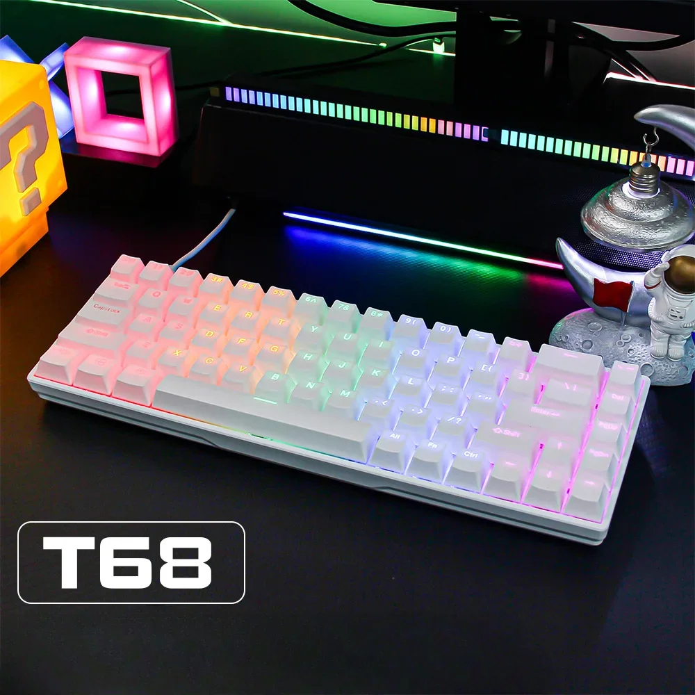 T68-Wired-Mechanical-Keyboard-Mixed-Light-Closed-Character-Keycaps-Full ...