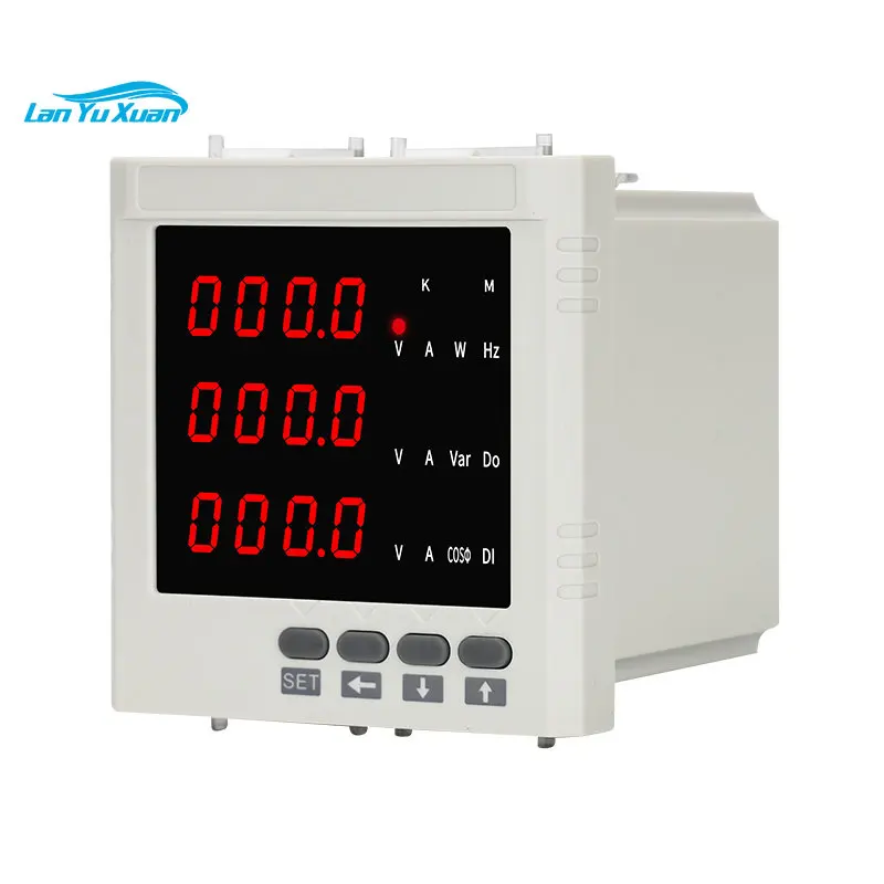 Three-phase-digital-ammeter-Liquid-crystal-multi-function-power-meter-Digital-display-voltmeter ...