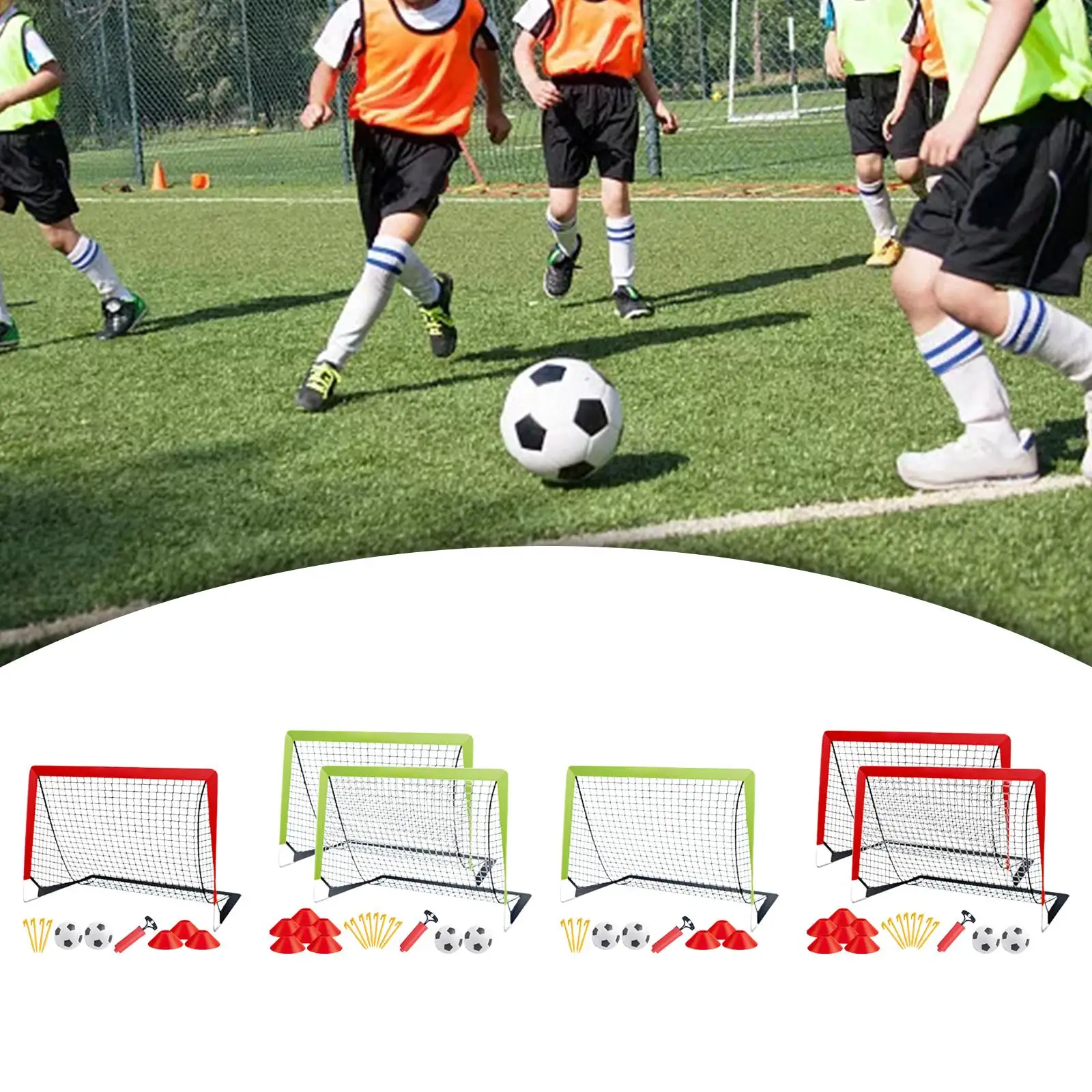 Kids-Soccer-Goals-Easy-Disassemble-Soccer-Practice-for-Backyard-Mini ...