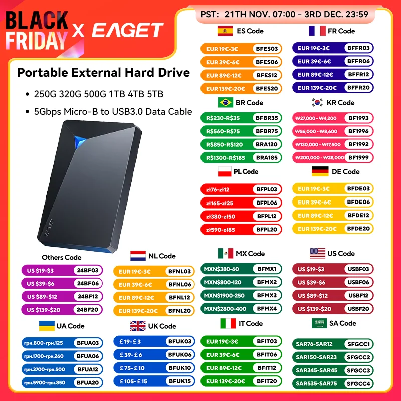 Eaget-Portable-External-Hard-Drive-5Gbps-SATA-HDD-1TB-4TB-5TB-LED-Hard ...