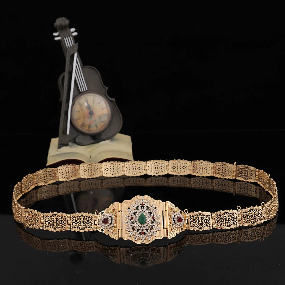 Moroccan-Chic-Wedding-Gold-Color-Belt-Set-With-Water-Drop-Shaped ...