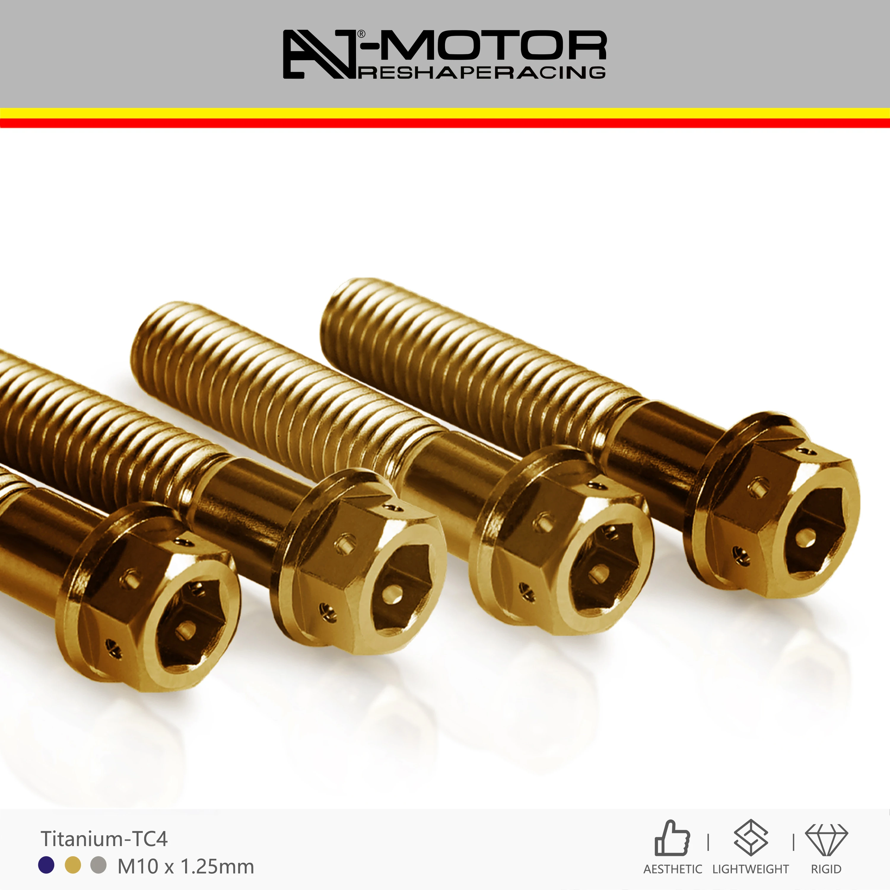 AJ-MOTOR Motorcycle Front Brake Caliper Screws Titanium Alloy for ...