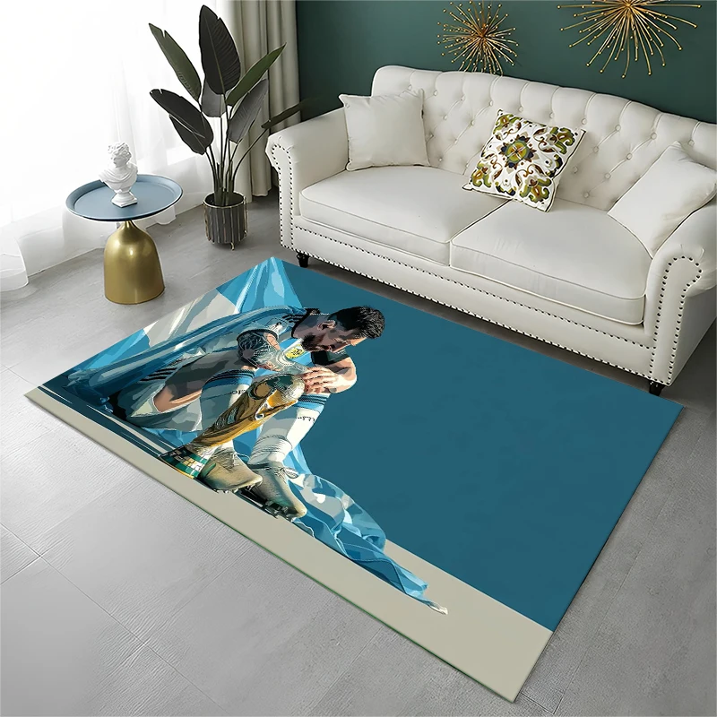 Goat M-Messi Football Sport Carpet Rug for Playroom Bedroom Living Room ...