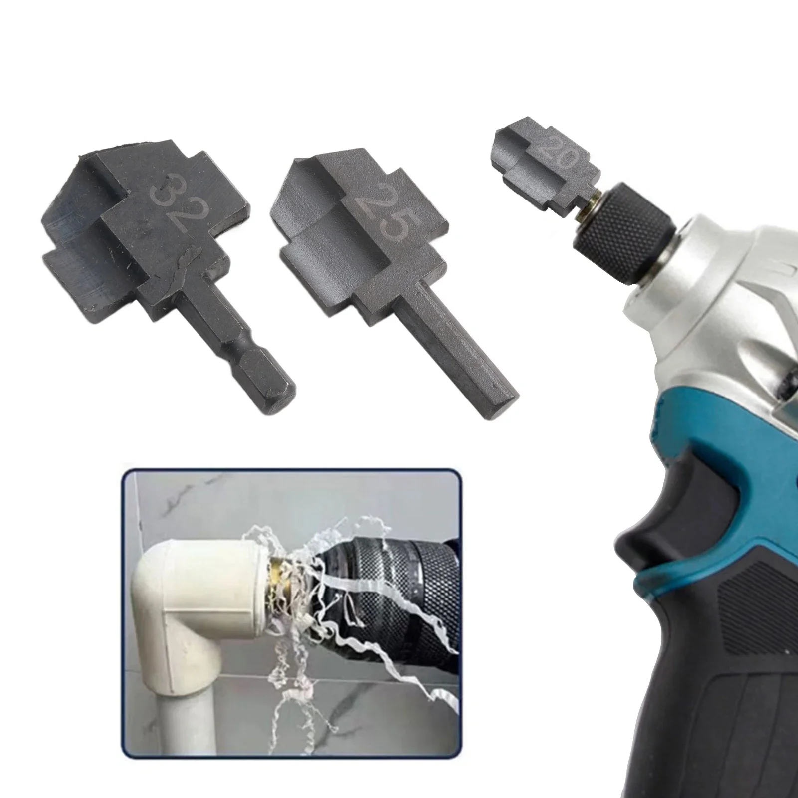 3pcs-Water-Pipe-Expansion-Drill-Puncher-6-35mm-Hex-Shank-Drill-Bit ...