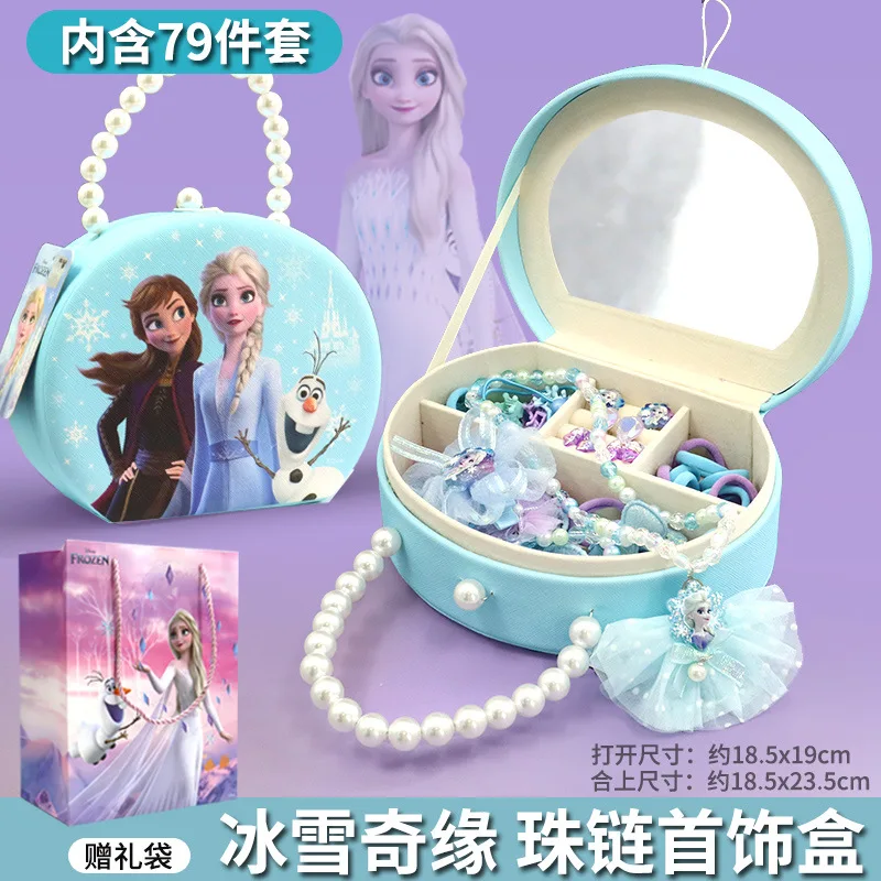 Disney-cartoon-Gift-Frozen-Jewelry-Set-Princess-Elsa-Box-Little-Girl ...