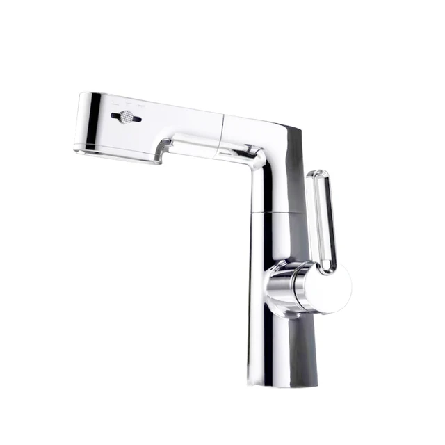 VGX Multifunctional Bathroom Faucets Pull Out Basin Mixer Sink Faucet ...