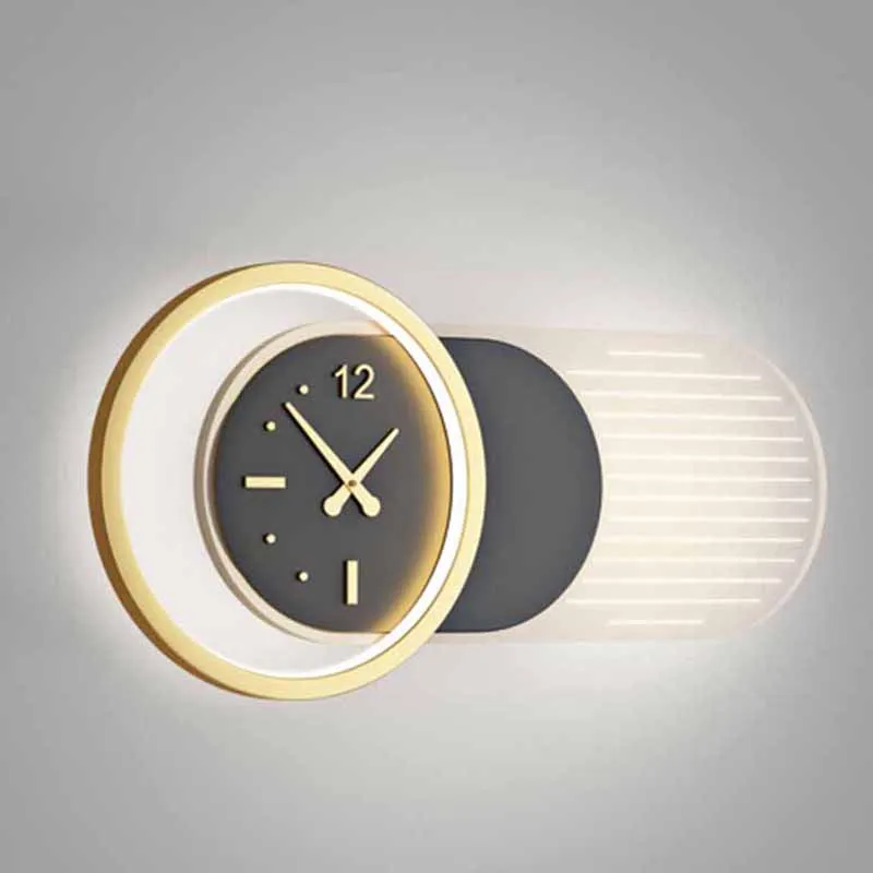 Luxury-Nordic-Digital-Wall-Clocks-Modern-Metal-Luminous-Living-Room ...