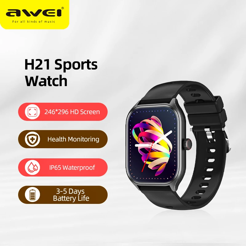 Awei-H21-Sports-Smart-Watch-2-0inch-HD-Screen-Sports-Heart-Rate-Monitor ...