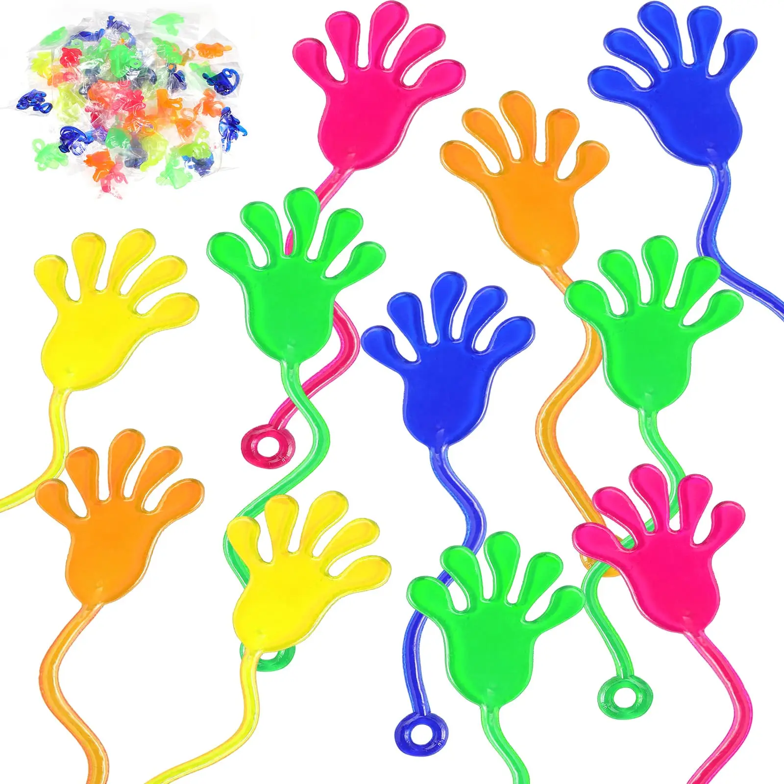 Party-Table-Sticky-Hands-Favors-Set-for-Kids-Xmas-Gift-Bendy-Tube-Bendy ...