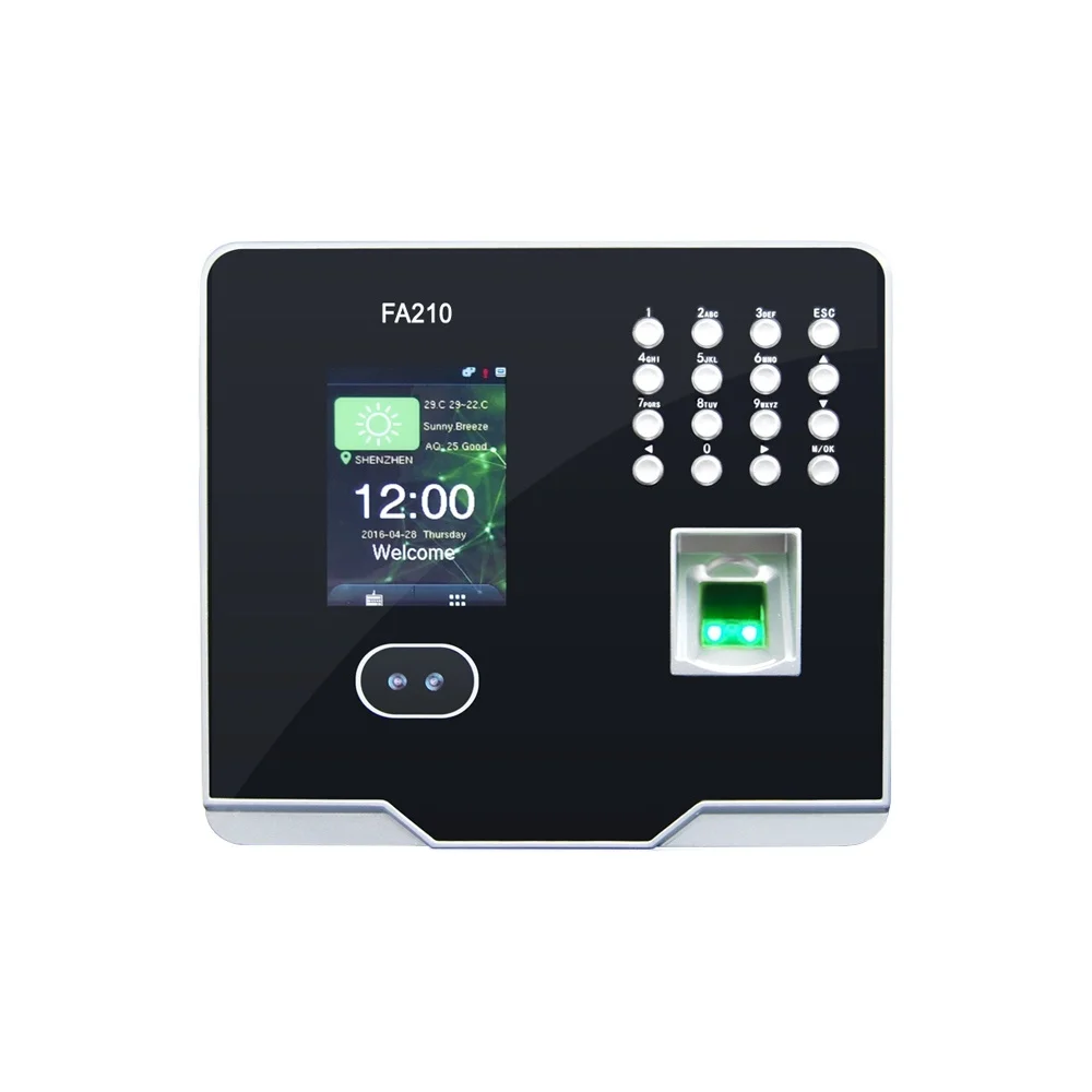 1500-face-Biometric-machine-facial-recognition-device-with-fingerprint-reader-ZK-access-control ...