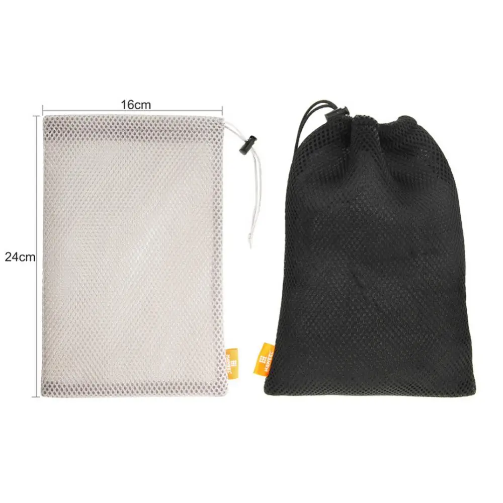 Portable Nylon Mesh Drawstring Storage Pouch Bag Multi Purpose Travel ...