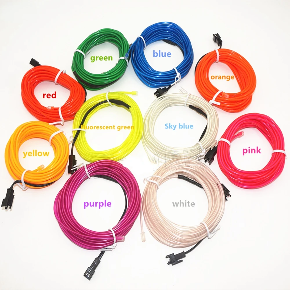 Led Flexible Neon Wire Rope | Flexible Neon El Wire Rope | Wire Neon ...